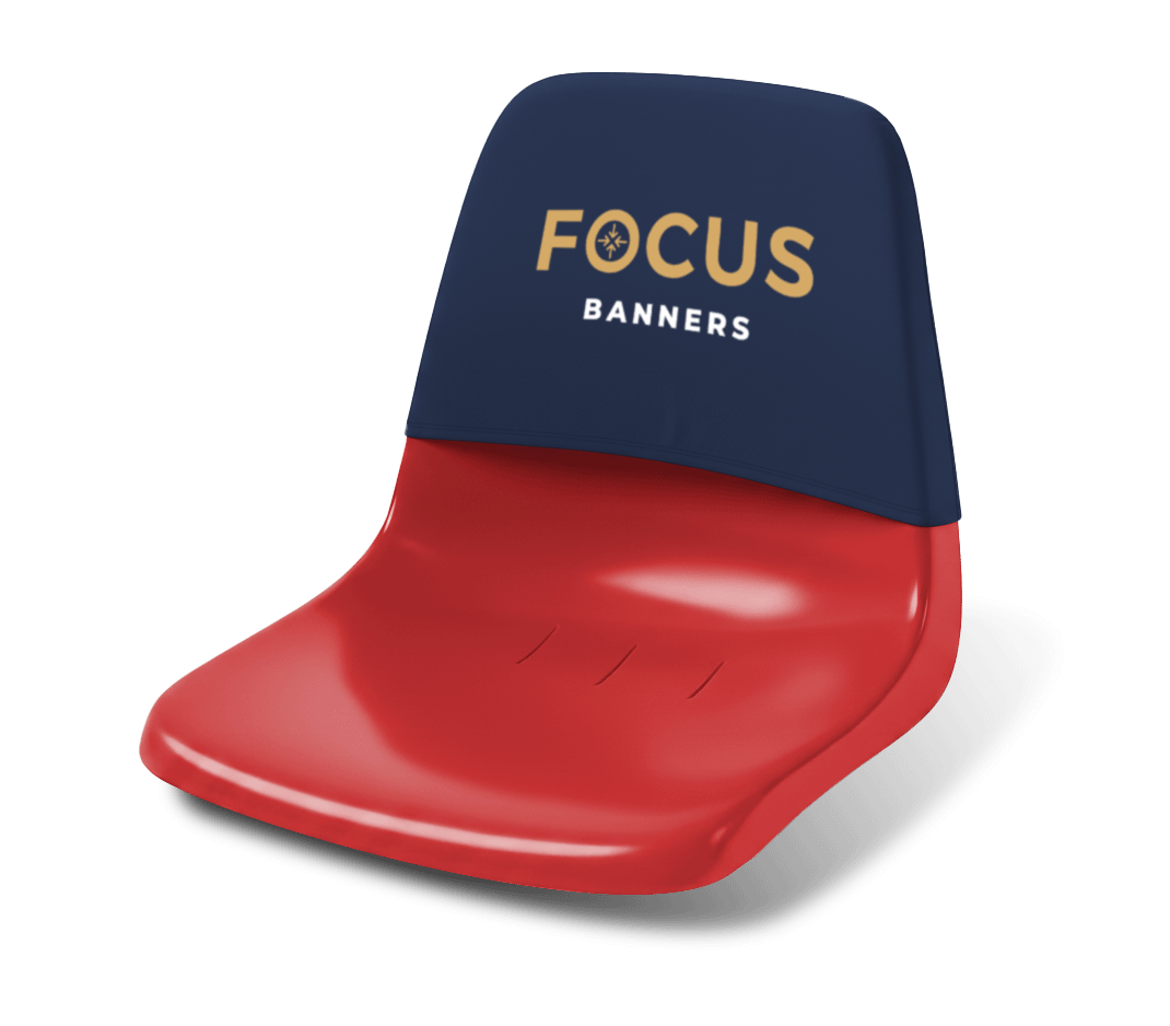 Branded Stadium and Theatre Seat Covers - Focus Banners | Event Signage